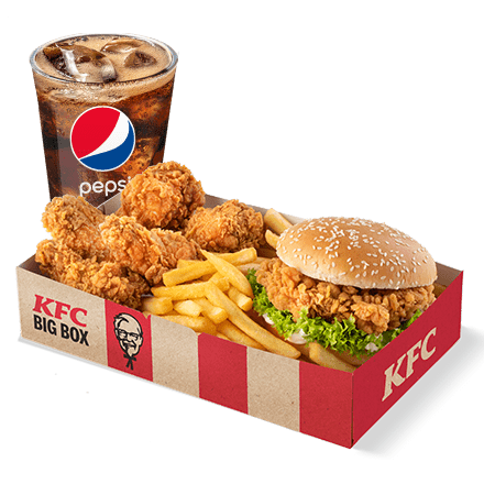 KFC menu at restaurant - Buckets, boxes, burgers, wraps and more!